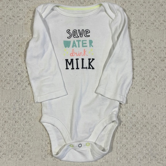 Cloud Island One Pieces Cloud Island Save Water Drink Milk Ls